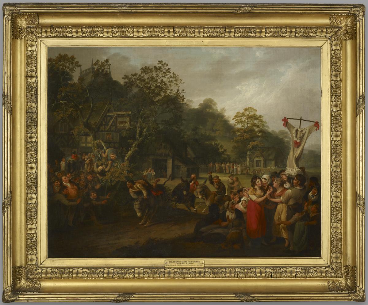 Eccles Wakes : Racing for the Smock (painting)